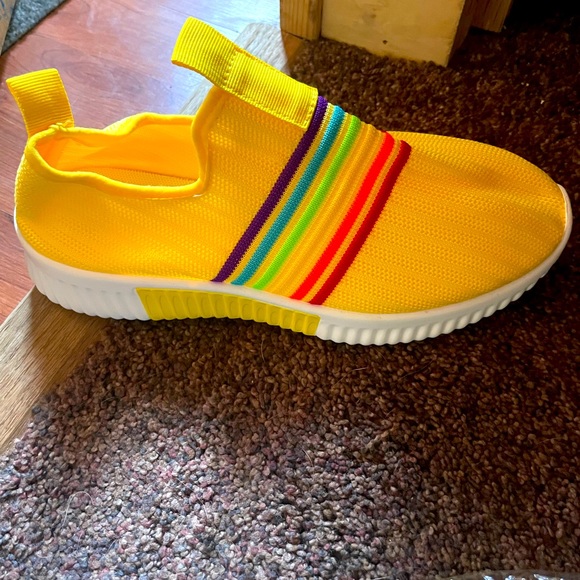 Shoes | New Slip On Sneakers Cute For Spring Nice And Bright | Poshmark
